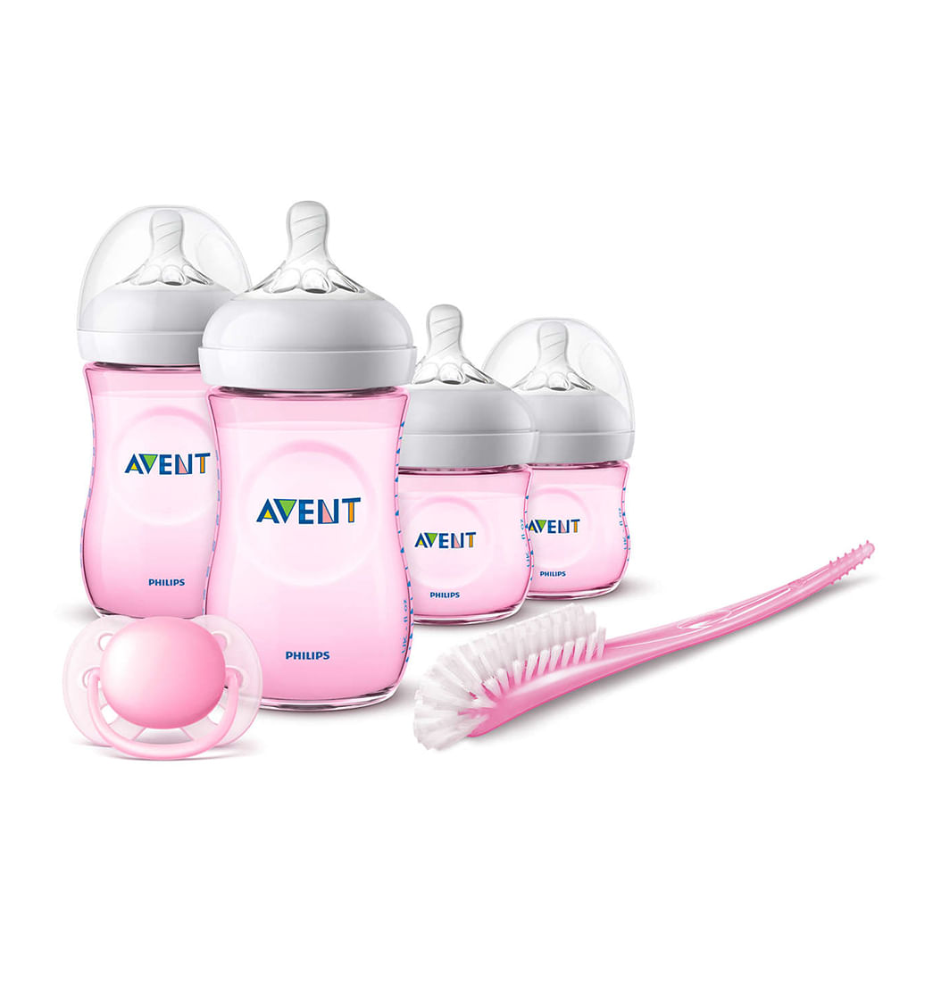 Set De Teteros Natural Para Recién Nacido - Rosa Avent - Pepe Ganga ...
